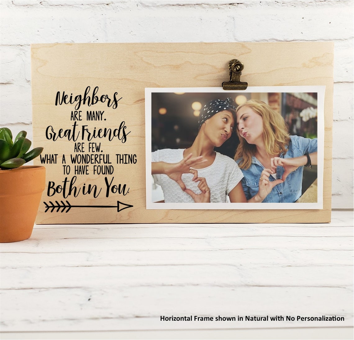 Neighbors and Great Friends Photo Frame Personalized Custom | Etsy