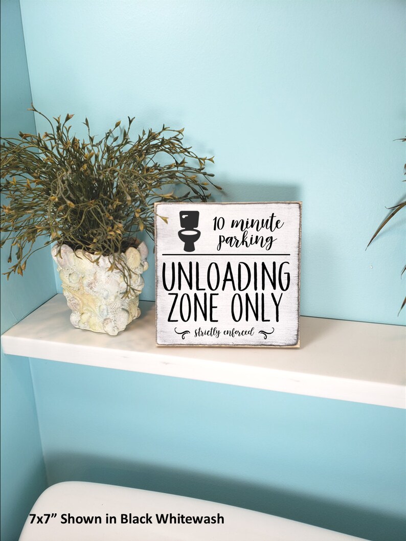 Restroom Time Limit Wood Sign Funny Bathroom Decoration - Etsy