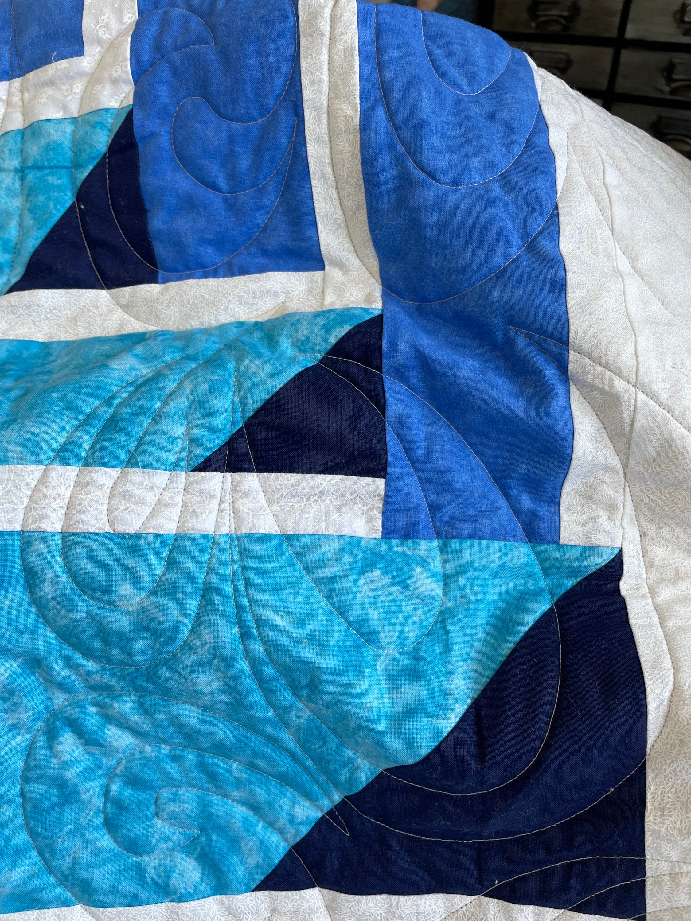 White Labyrinth Quilt Pattern