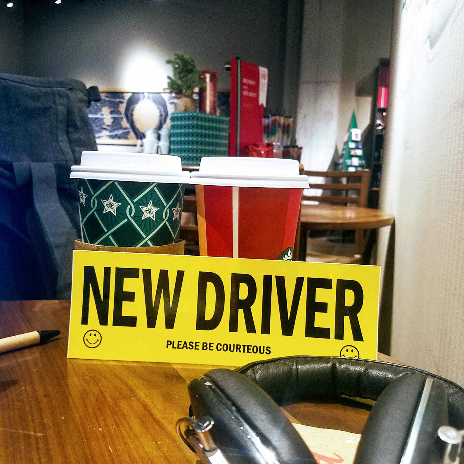 New Driver Please Be Courteous- Decal, Large, Black and Yellow - Etsy