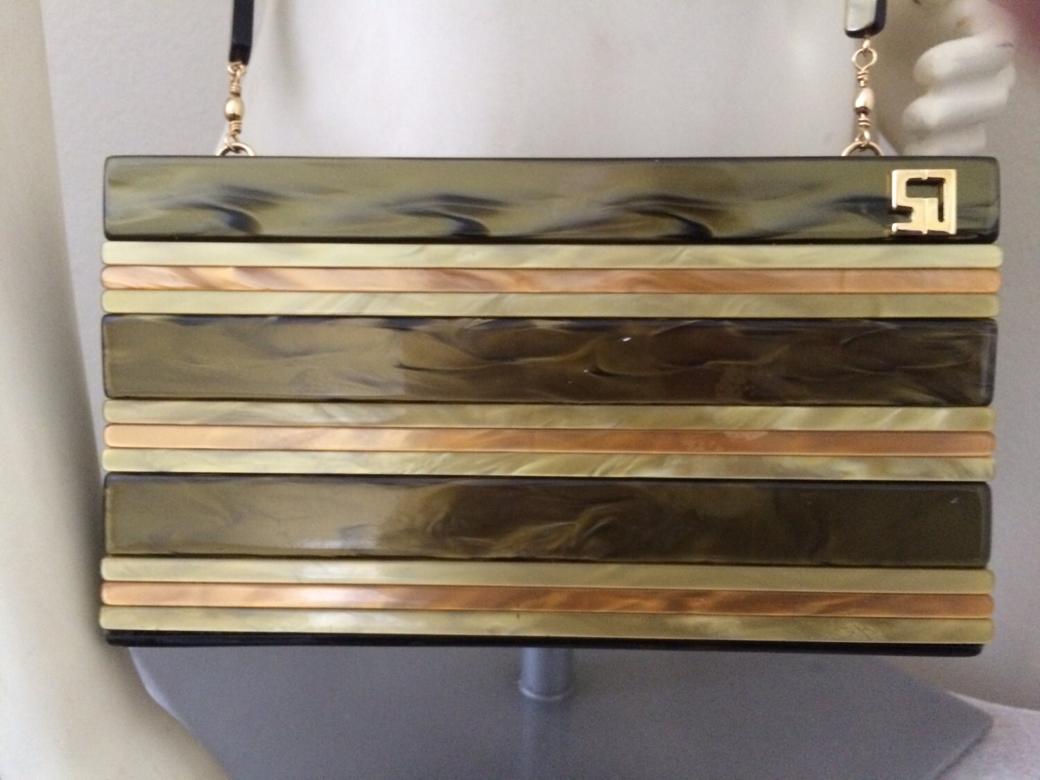 Vintage St. John Multicolored Lucite Purse Made in Italy! Rare ...