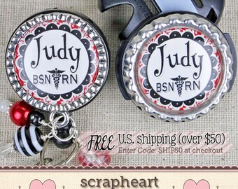 Bsn rn name badge | Etsy