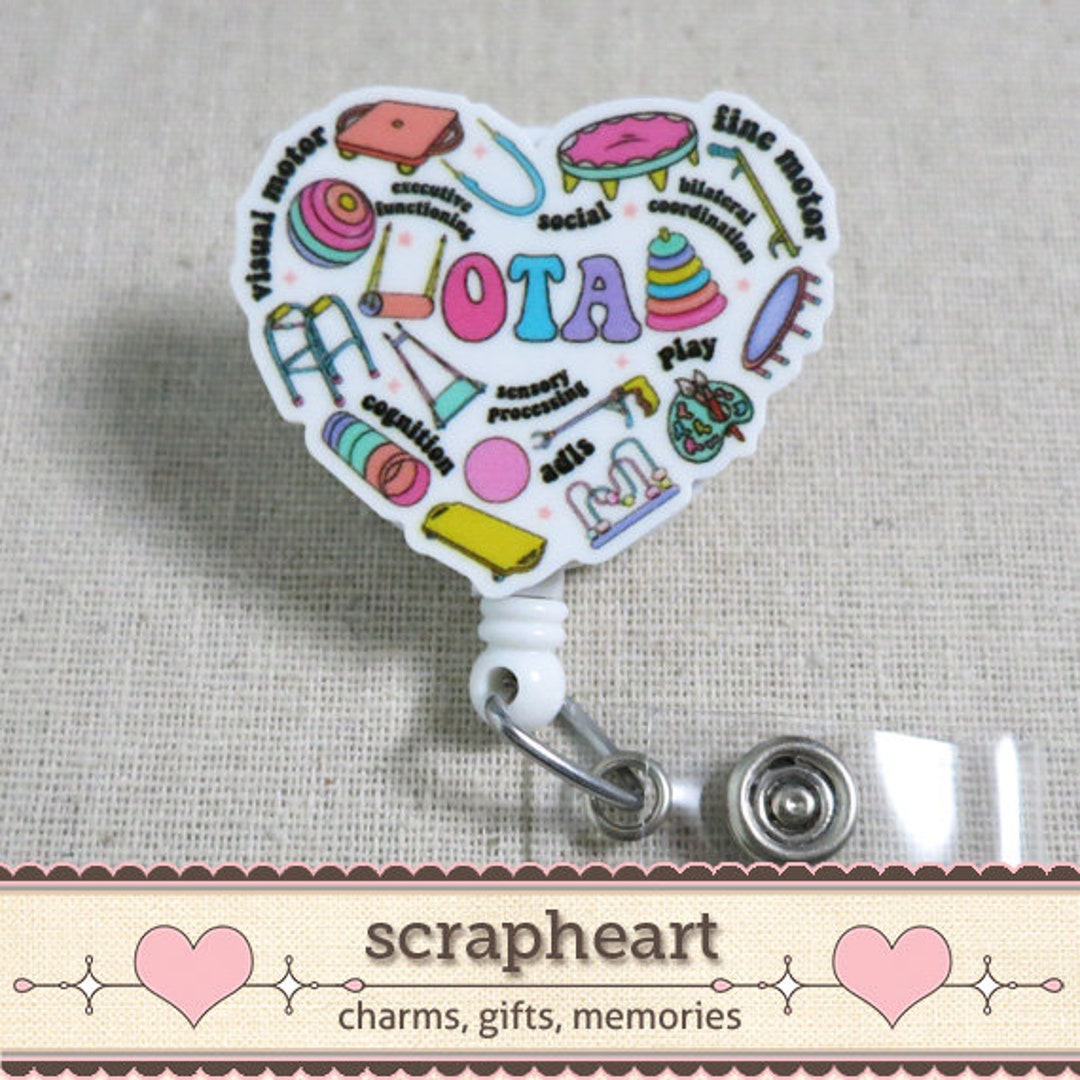 OTA Badge Reel, Occupational Therapy Assistant Badge Holder, OTA Badge ...