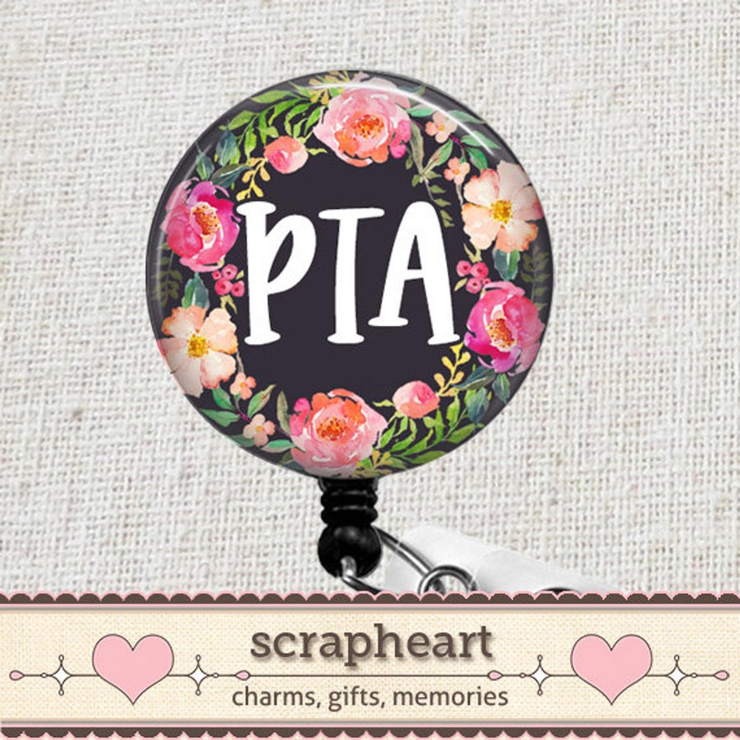 Therapy Badge Reel, Physical Therapy Assistant Badge Holder, PTA ...