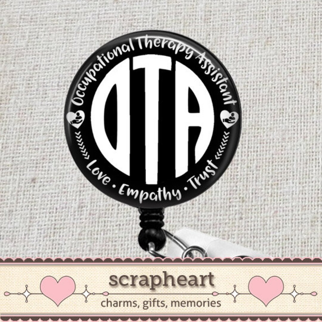 OTA Badge Holder, Occupational Therapy Month Gifts, OTA Therapy ...