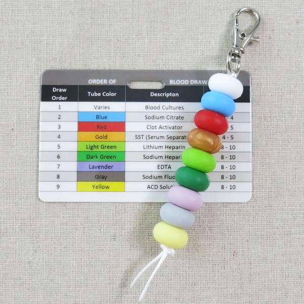 Order of Draw Card Phlebotomist - Etsy