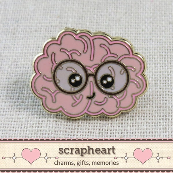 Brain Pin - Etsy