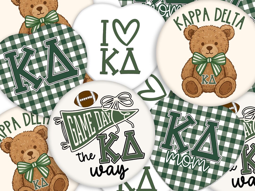 Kappa Delta Sorority Button Pins, Choose Your Design or Full Bundle ...