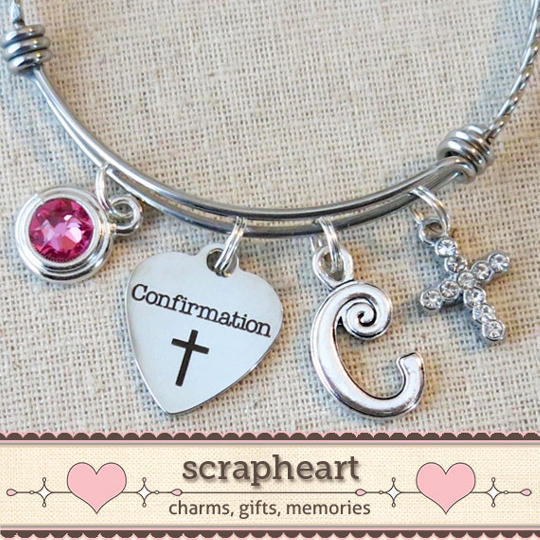 Custom CONFIRMATION Gift, Religious Cross Jewelry, Personalized Girls ...