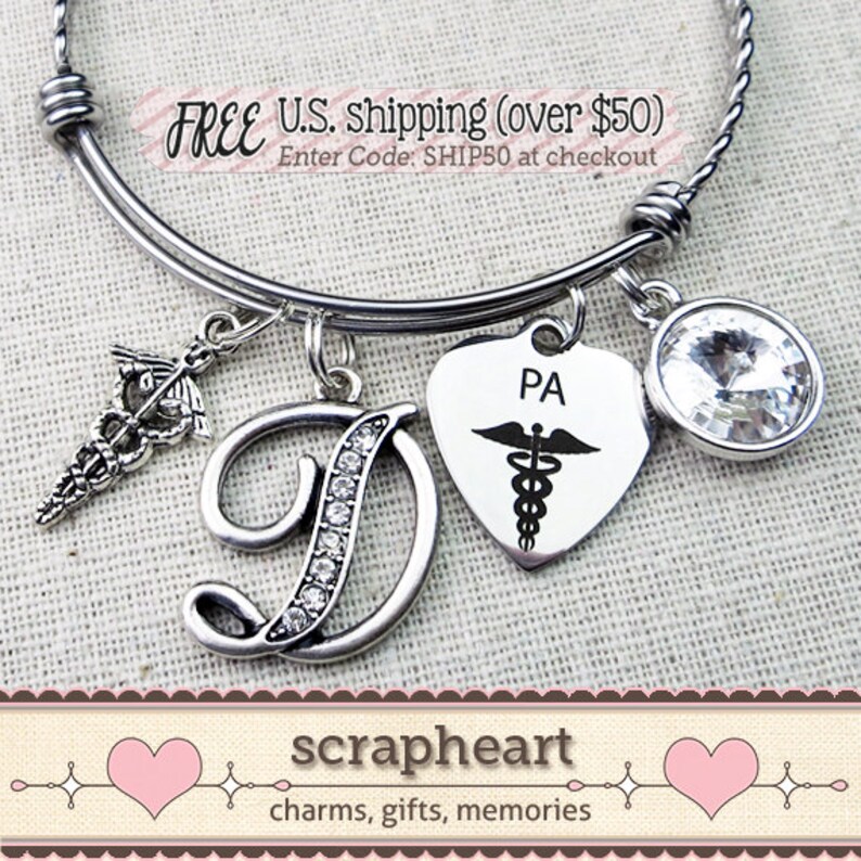 PA Gift Physician Assistant Graduation Gift PA Bangle | Etsy