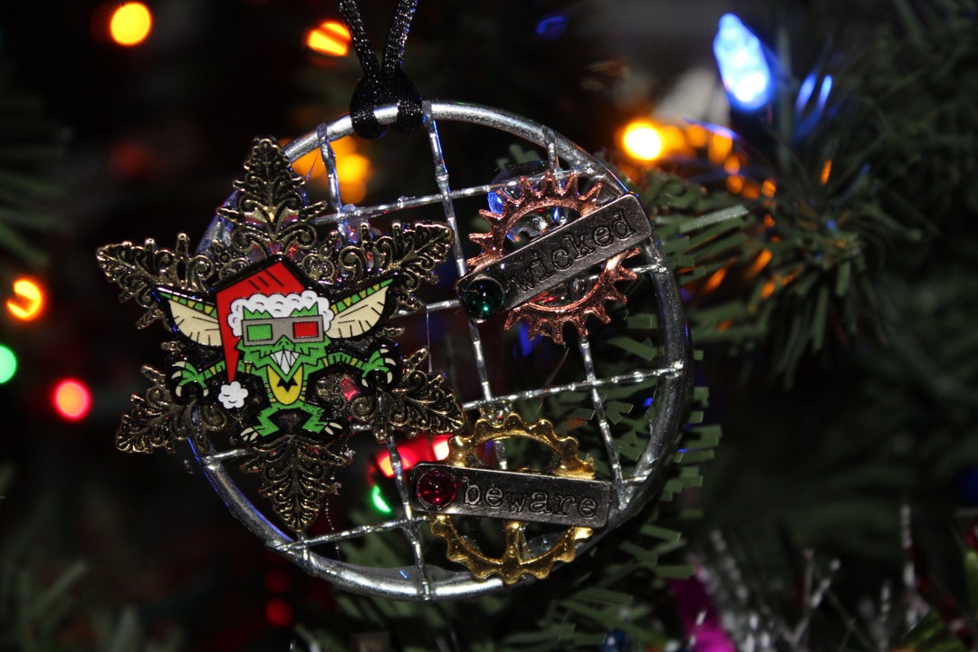 Santa Gremlin Steampunk Christmas Ornament - Etsy