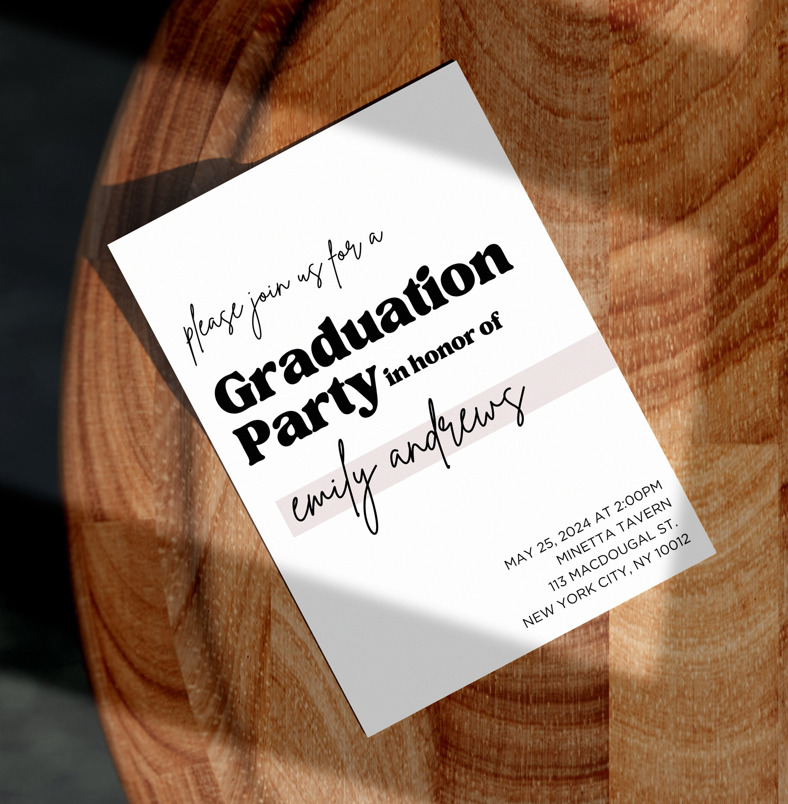 Editable Graduation Invite Template Customizable Invitation, Grad Party ...