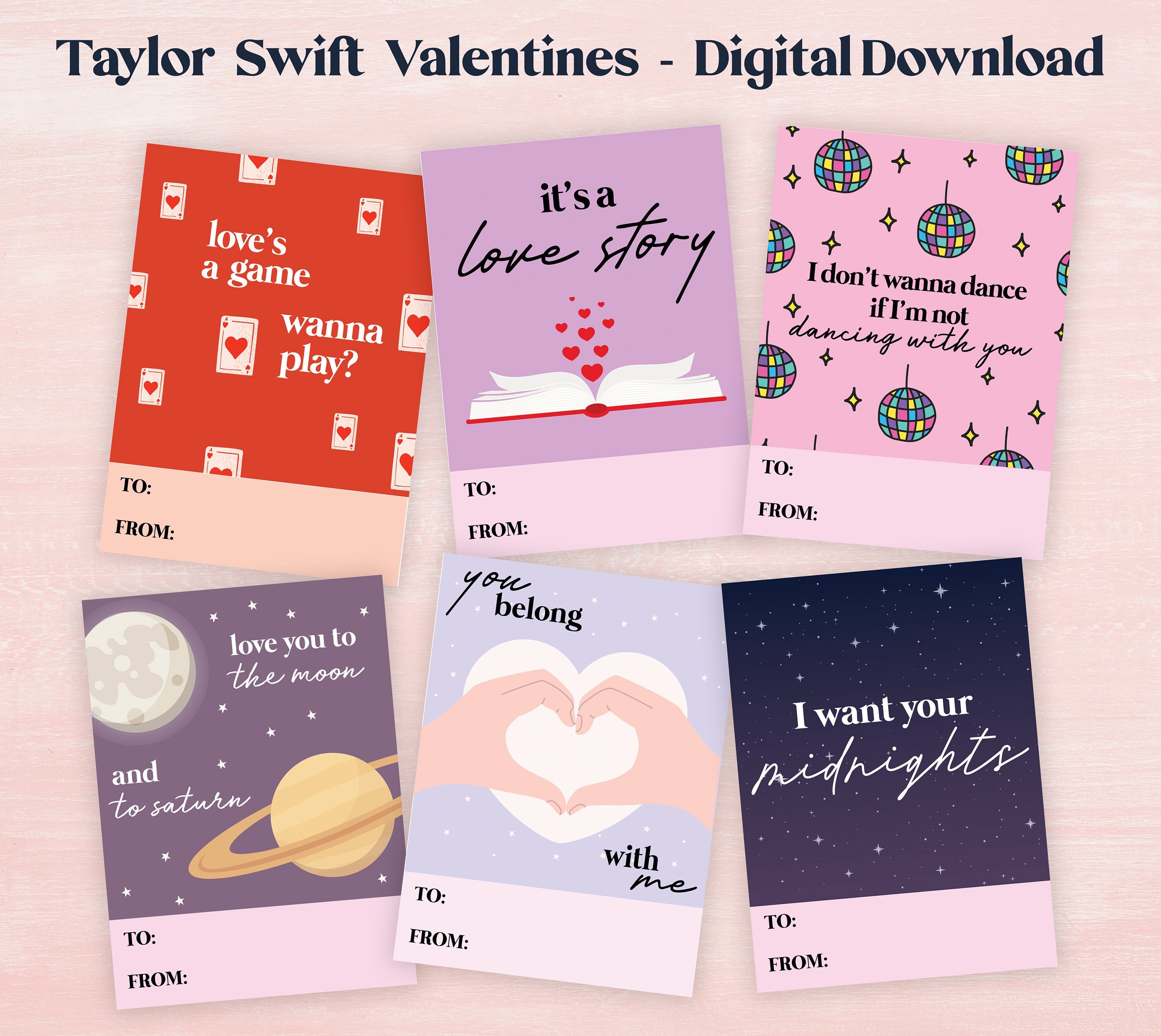 Taylor Swift Valentines Day Cards, Printable Valentine's Day Cards ...