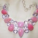 Natural Stunning PINK OPAL and KUNITE Silver-plated Bib Necklace - Etsy