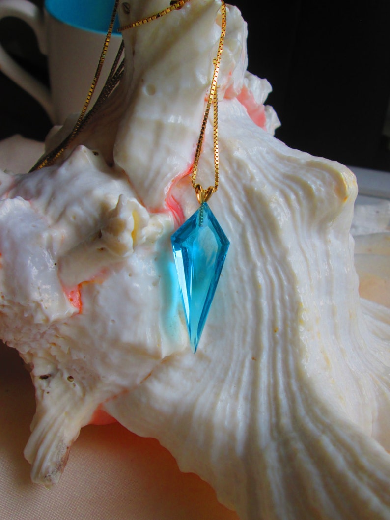 WICKED MERMAID DESIGNS14KT. solid yellow gold large blue | Etsy