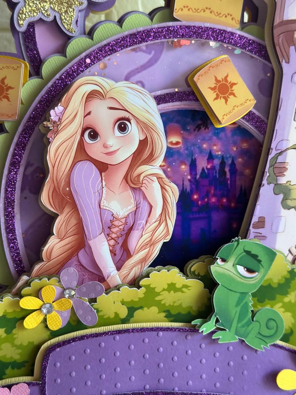 Tangled Rapunzel Cake Topper – Personalized Princess Tower Birthday ...