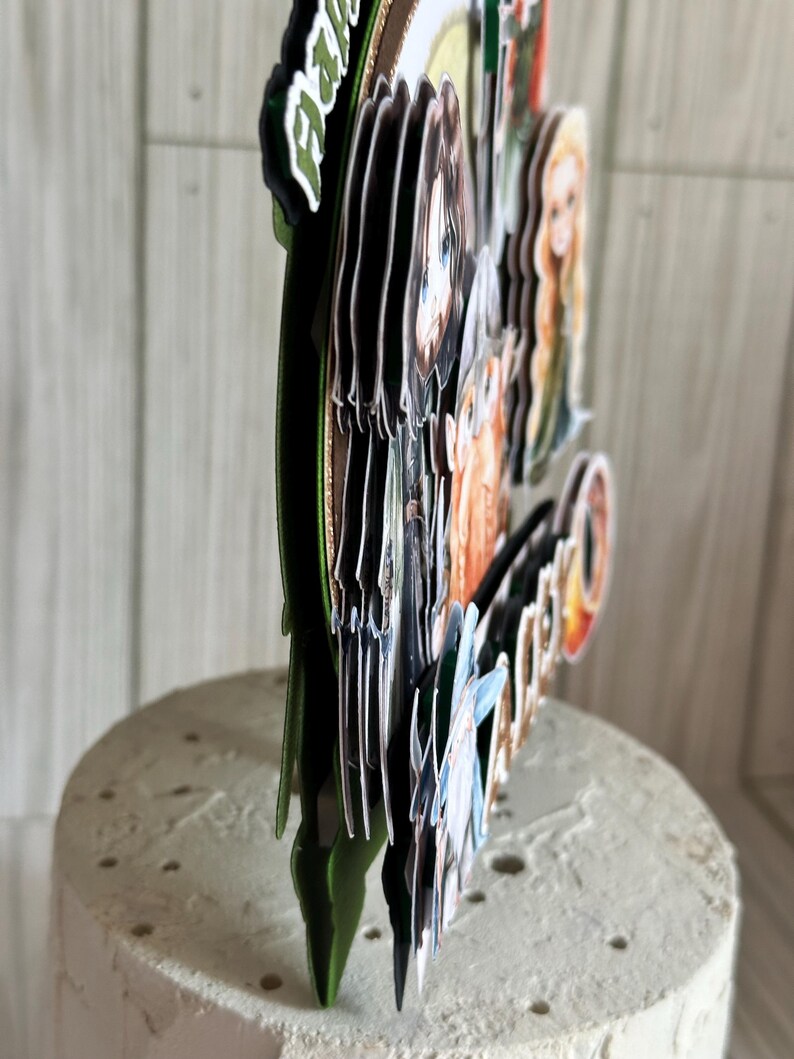 The Lord of the Rings Cake Topper | Personalized Hobbit Fantasy Party ...