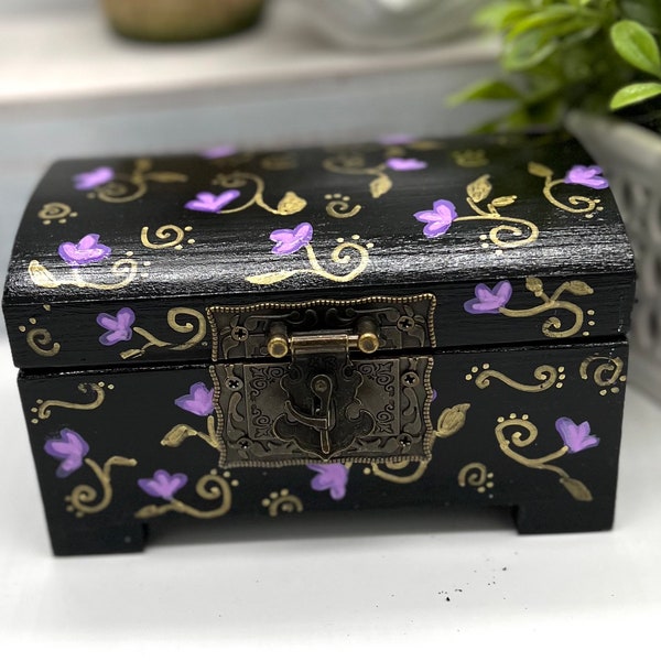 Floral Trinket Box - Etsy