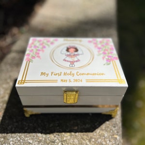 First Holy Communion Keepsake Box, Kids Religious Gift, Gift From ...