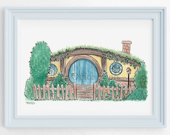 Hobbiton Print | Etsy