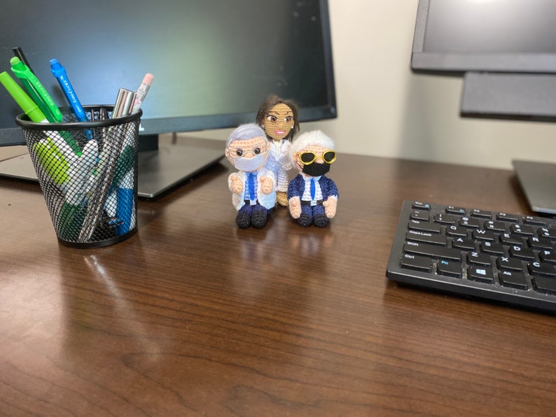 President Biden Crochet Doll 3 Joe Biden Amigurumi - Etsy