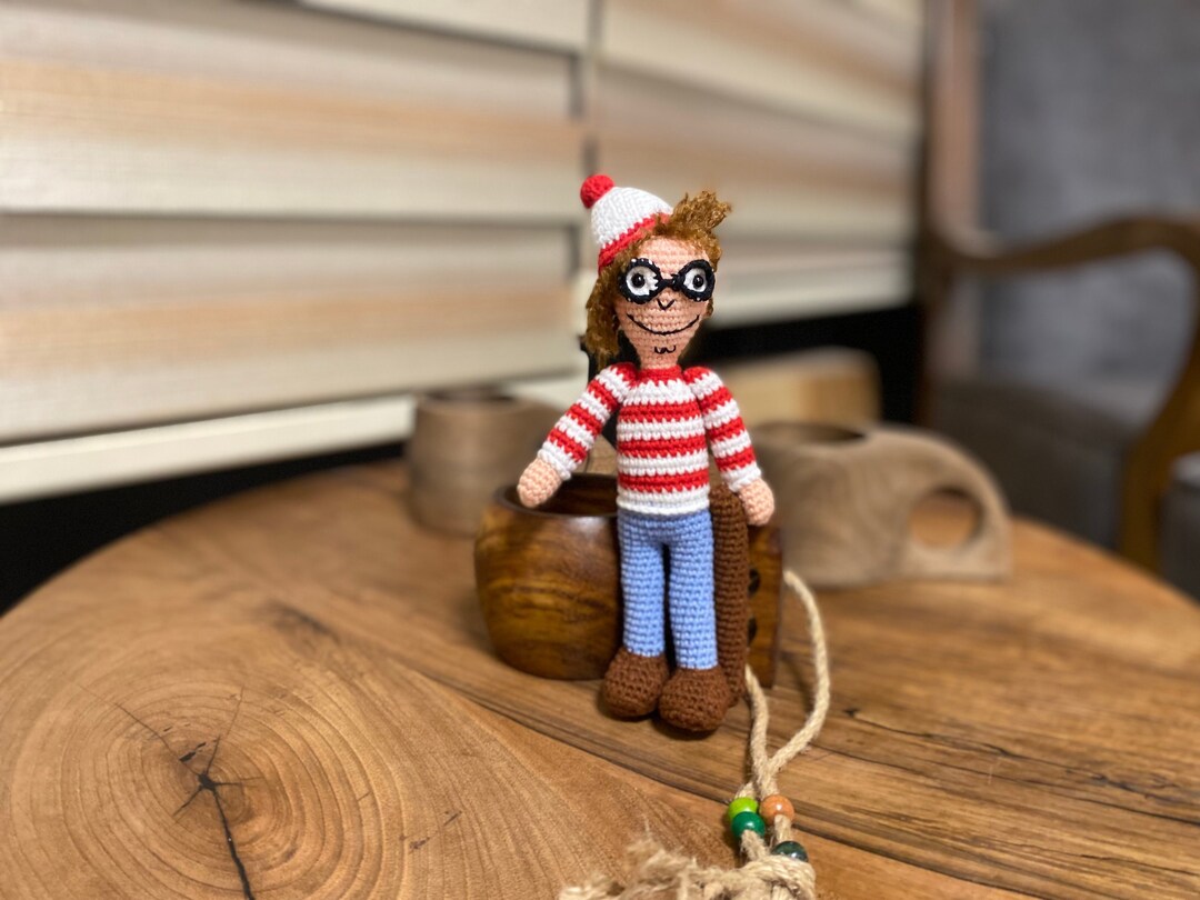 Hand-crocheted 8-inch Wally-inspired Doll Nostalgic 'where's Wally ...