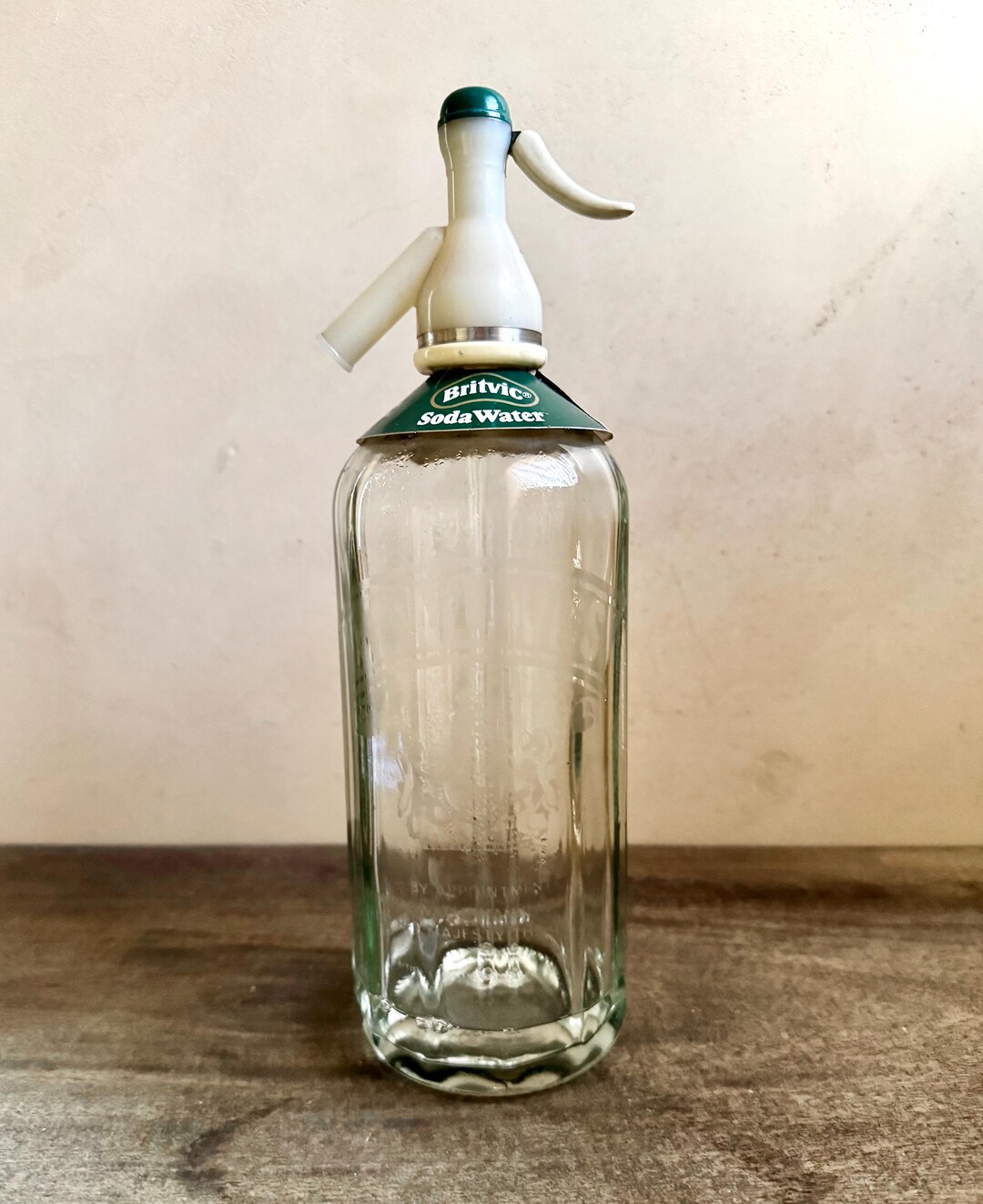 BRITVAC Soda Water Syphon Bottle, Rawlings Mineral Water England - Etsy