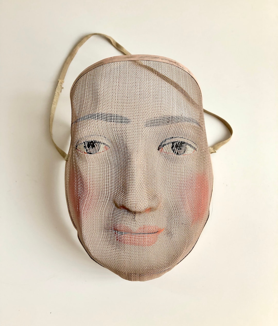 Odd Fellows Wire Mesh Mask With Hand Painted Face - Etsy