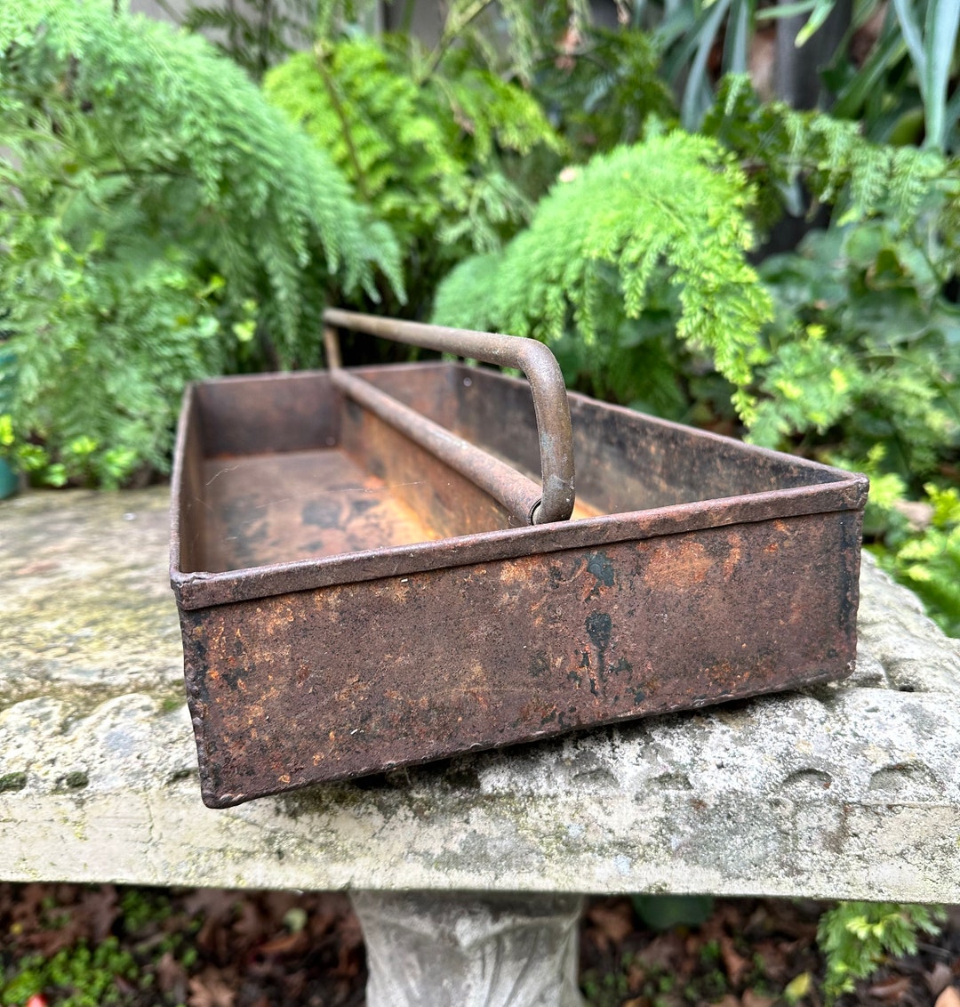 Tool Box Tray With Swivel Handle, Toolbox Metal Tote Caddy - Etsy