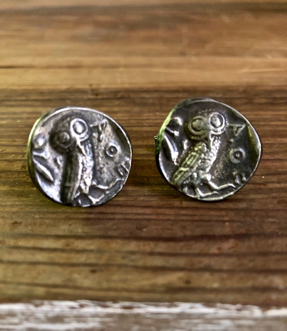 Alva Studio AOE Athena Owl Cufflinks Goddess of Wisdom Cuff | Etsy