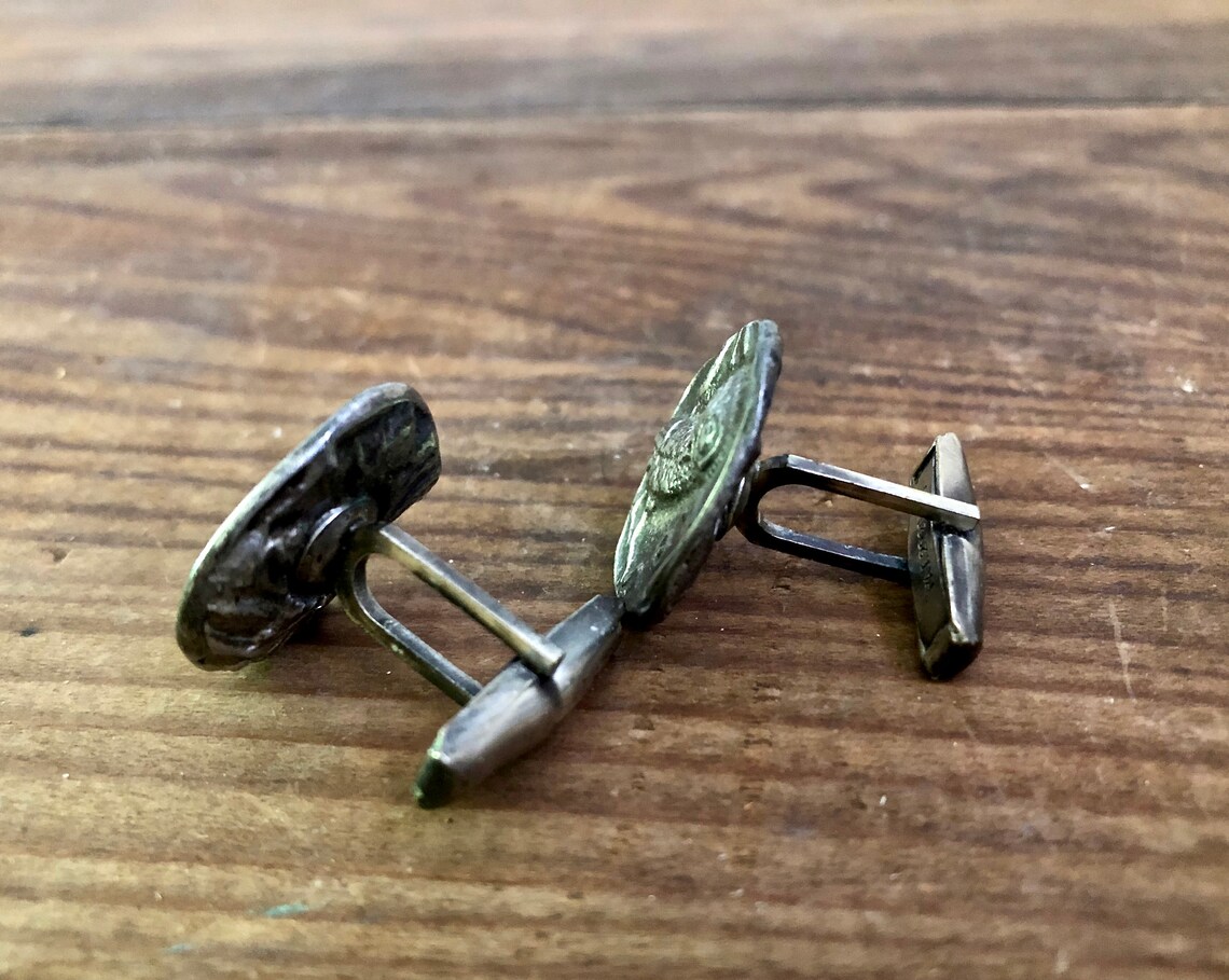 Alva Studio AOE Athena Owl Cufflinks Goddess of Wisdom Cuff | Etsy