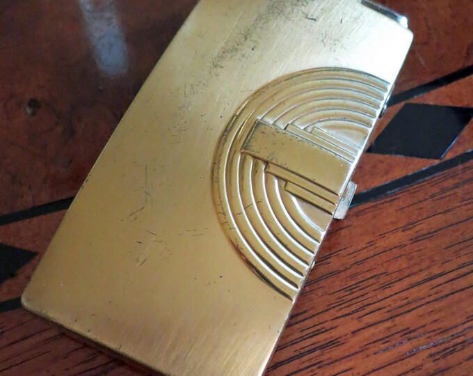 Ronson Pal Cigarette Case and Lighter, Art Deco Brass Cigarette Holder ...