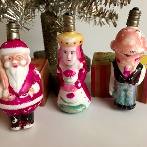 WORKING Figural Milk Glass Bulbs Christmas Tree String Lights - Etsy