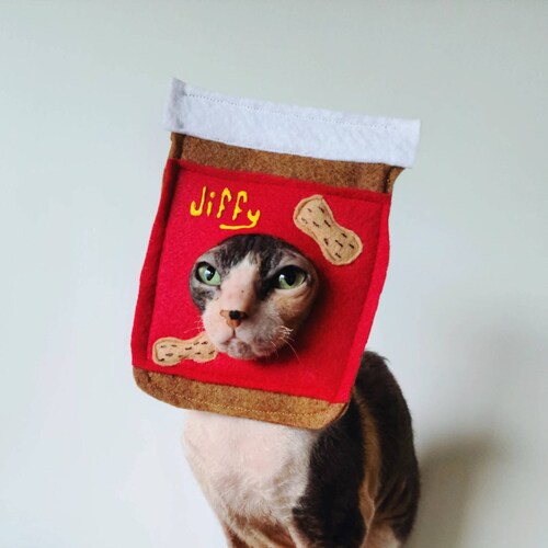 Cheeseburger Pet Hat Costume for Cats Small Dogs in Soft - Etsy