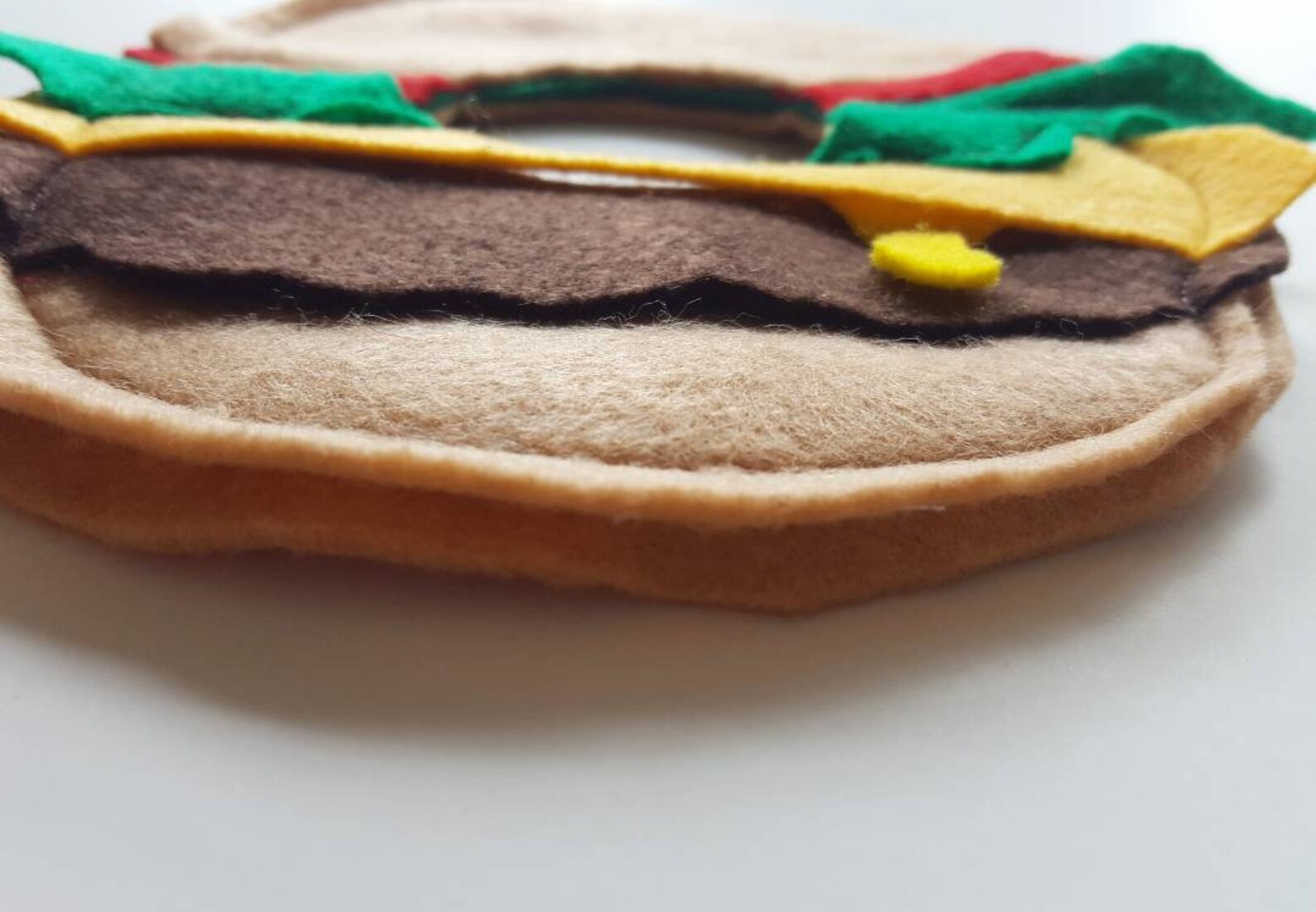 Cheeseburger Pet Hat Costume for Cats Small Dogs in Soft Vibrant Felt ...