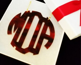 Tortoise monogram | Etsy