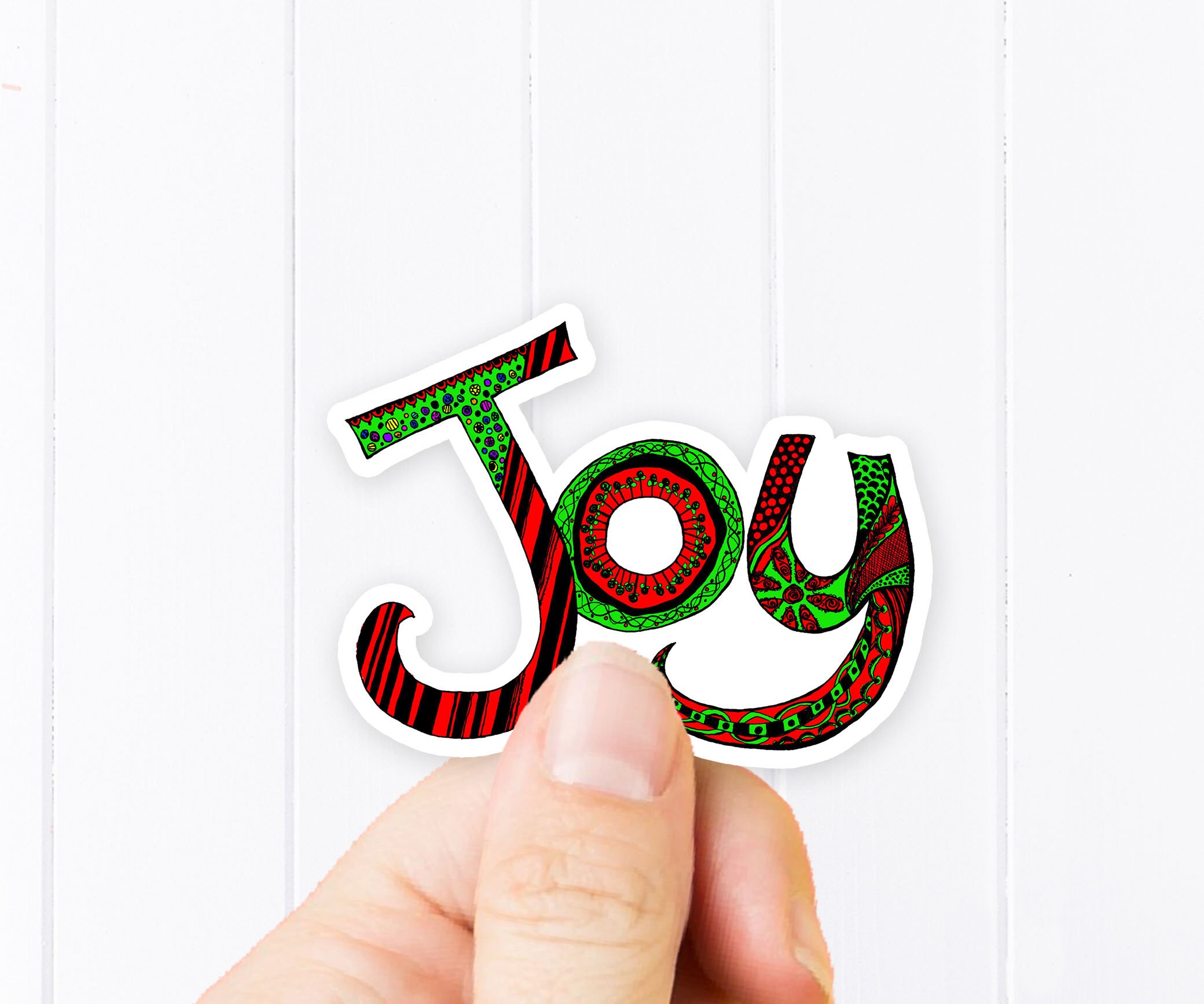 Christmas Joy Sticker Christmas Gifts Gift Sticker Laptop | Etsy