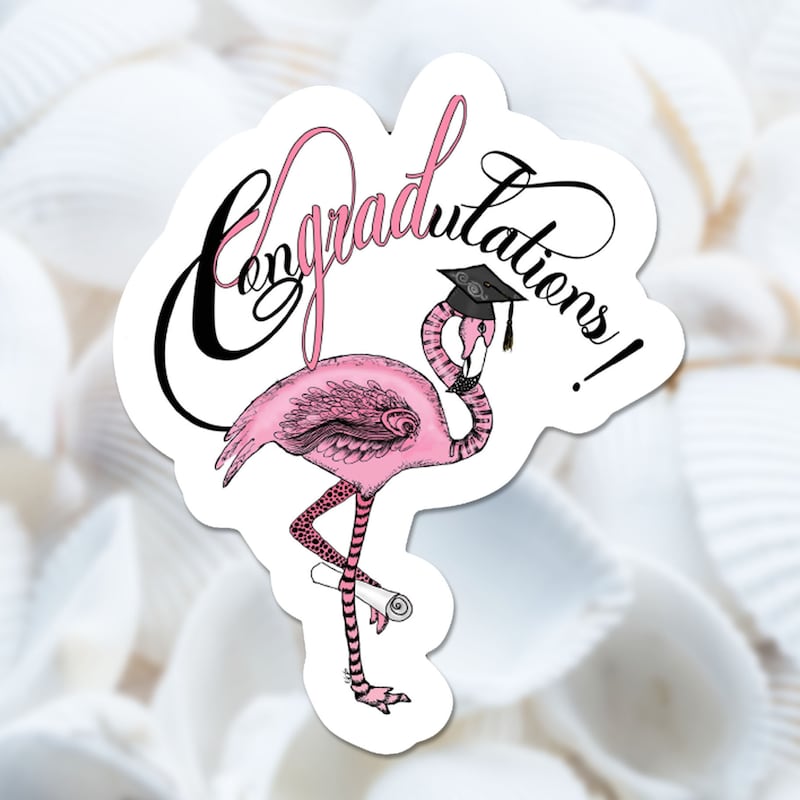 Graduation Flamingo - Etsy