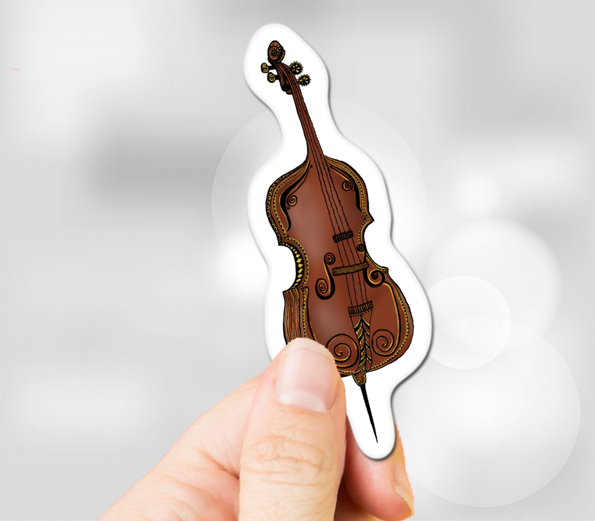 Card Making & Stationery Cello Cellist Sticker Funny Kiss Cut Vinyl ...