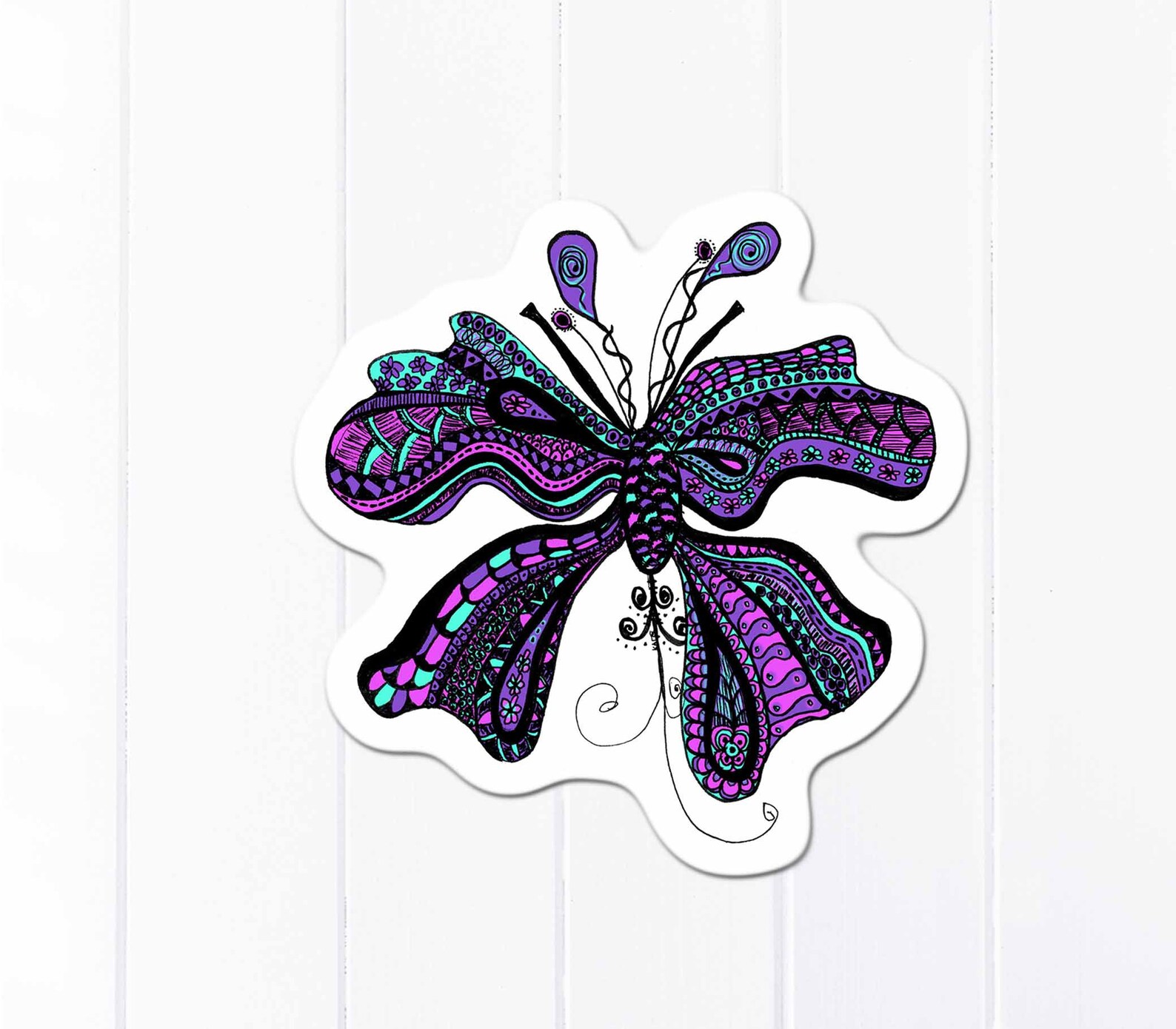 Butterfly Vinyl Sticker, Best Friend Gift, Nature Sticker - Etsy