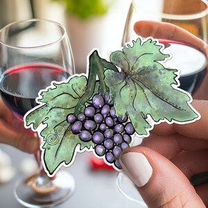 Grapes Sticker, California Wine, Fruit or Food Decal - Etsy