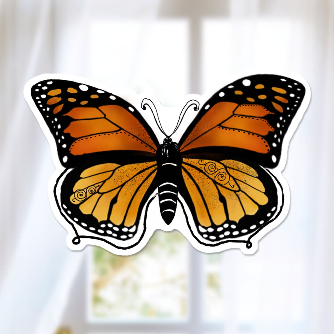 Monarch Butterfly Insect Sticker State Butterfly - Etsy