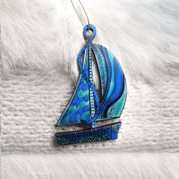 Sailboat Ornament - Etsy