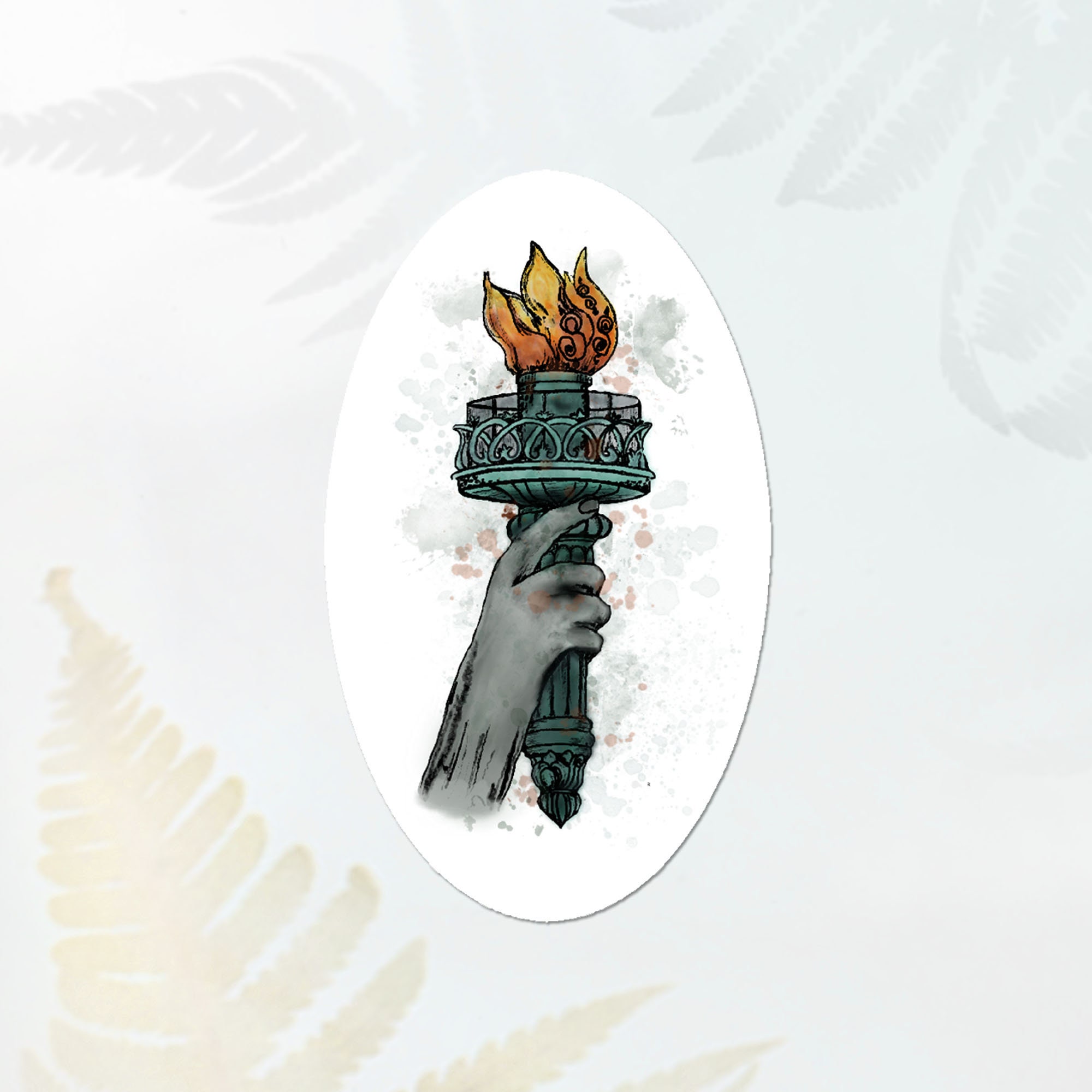Statue Of Liberty Torch Drawing