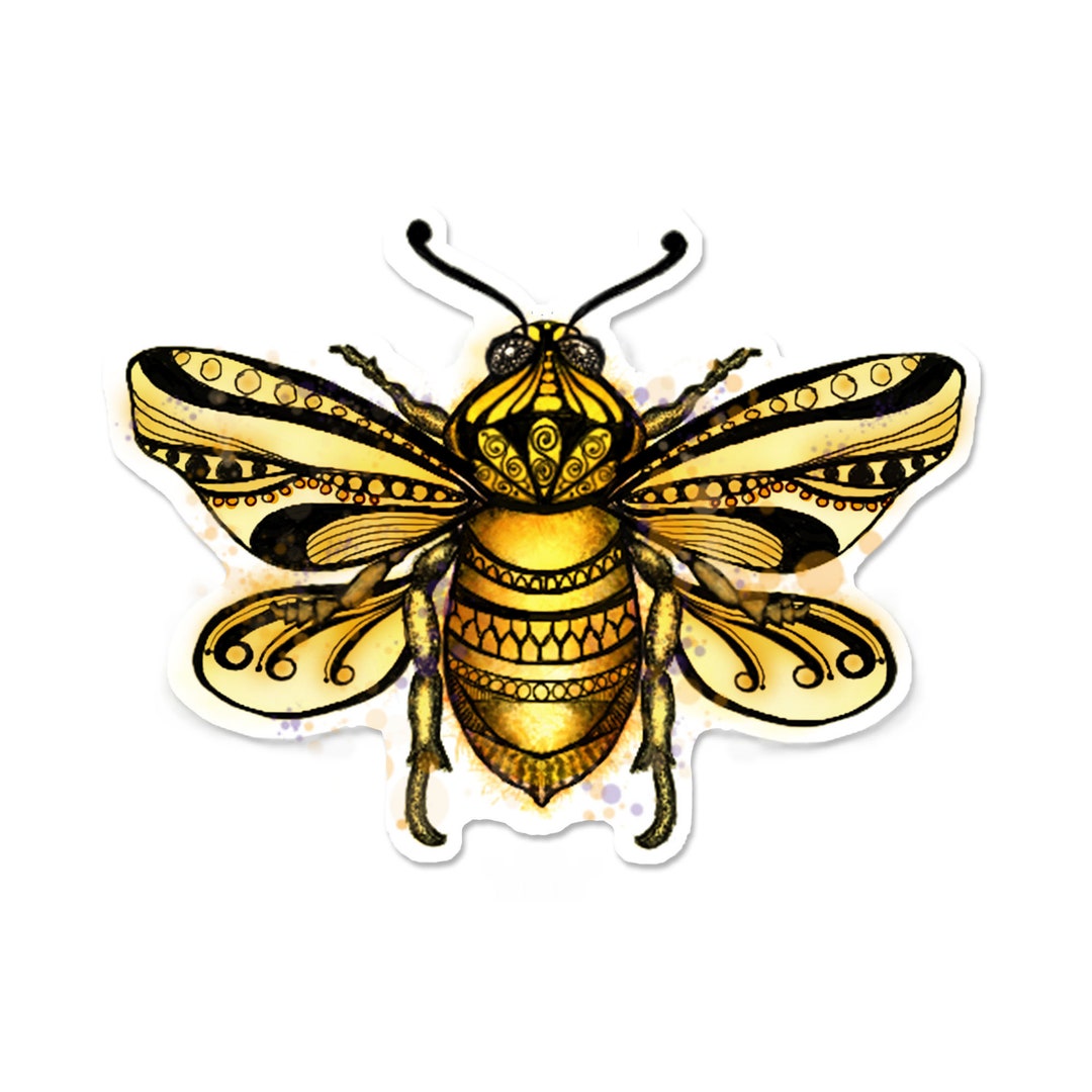 Honeybee Sticker, State Insect Sticker - Etsy