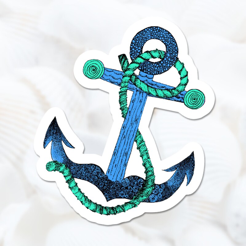 Anchor Sticker - Etsy