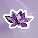 Lotus Sticker, Purple Lotus Flower Decal, Rebirth Symbol - Etsy