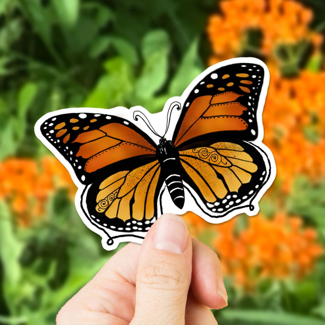 Monarch Butterfly Insect Sticker State Butterfly - Etsy