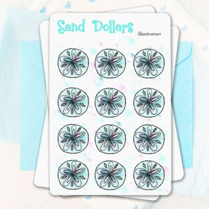 Sand Dollar Vinyl Sticker, Beachy Sticker, Sanddollar Decal - Etsy