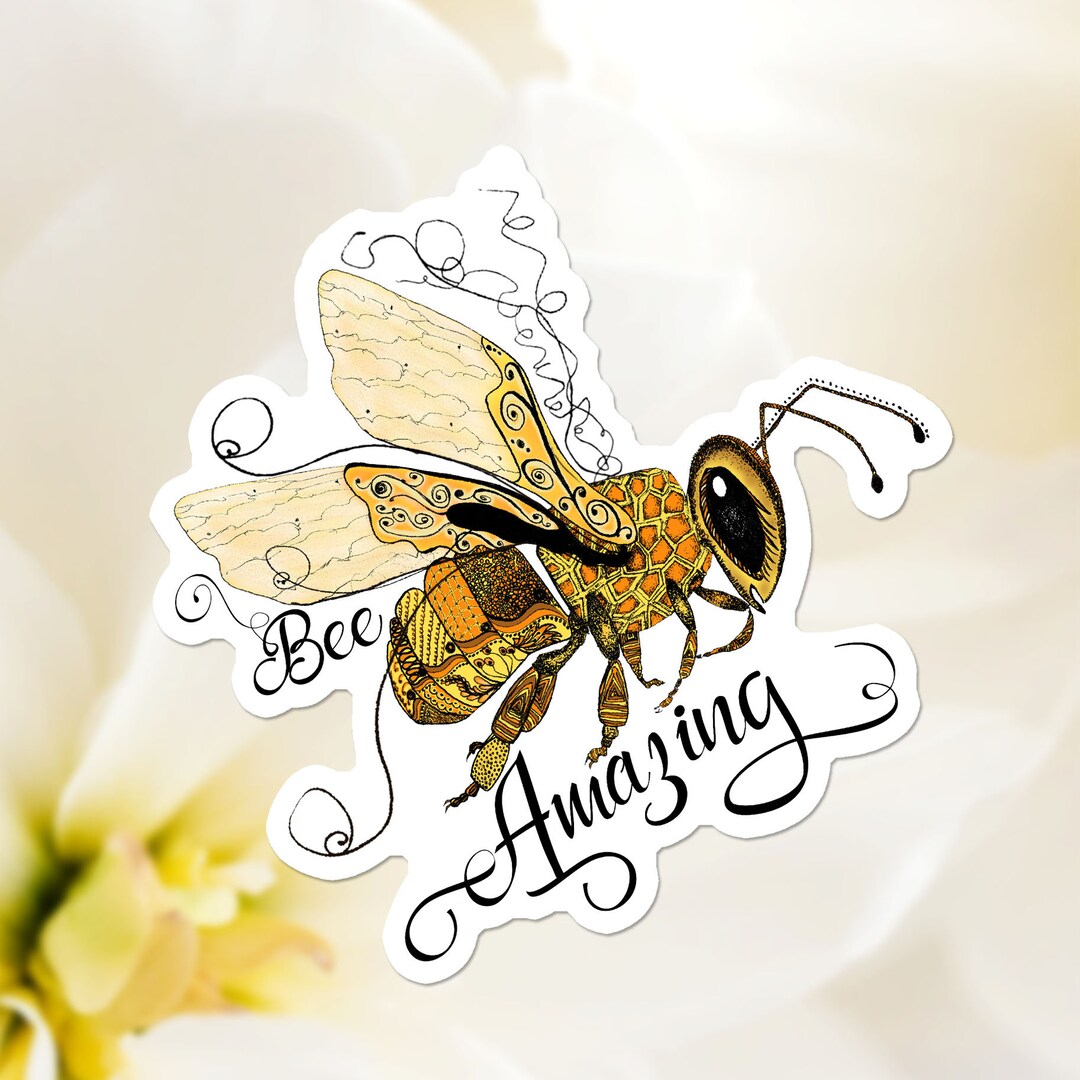 Honeybee Vinyl Sticker, Bee Amazing Decal, Positive Reminder - Etsy
